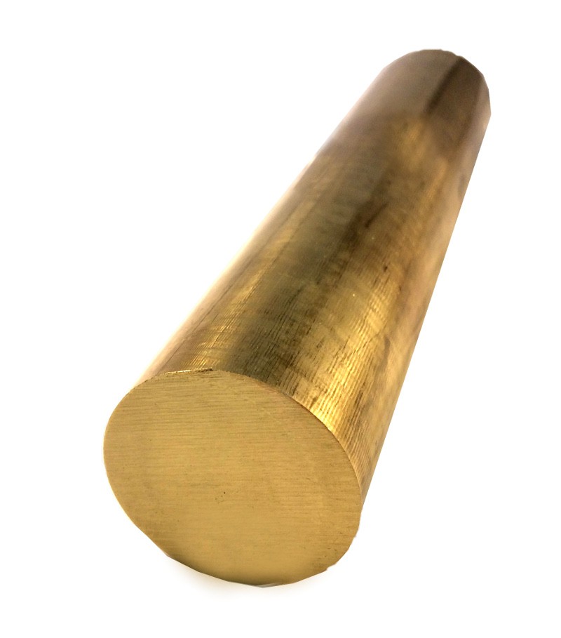 C360 Brass Bar Stock 1-1/2 Inch Diameter C360 Brass Round Rod - 8 Inch ...